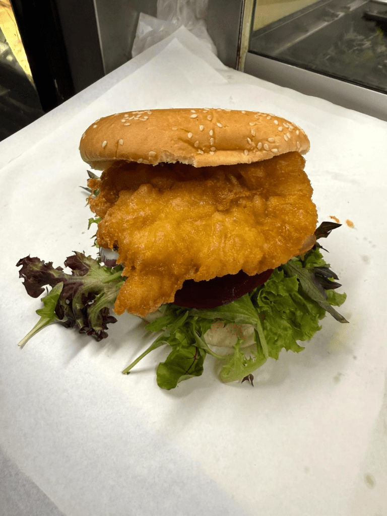 Bug Burger(battered and crumb only) – kings road fishbar